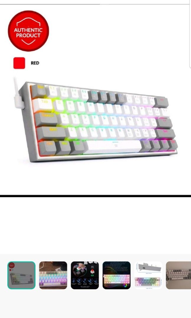 Redragon Fizz K617 60% wired Hot swappable, Computers & Tech, Parts ...