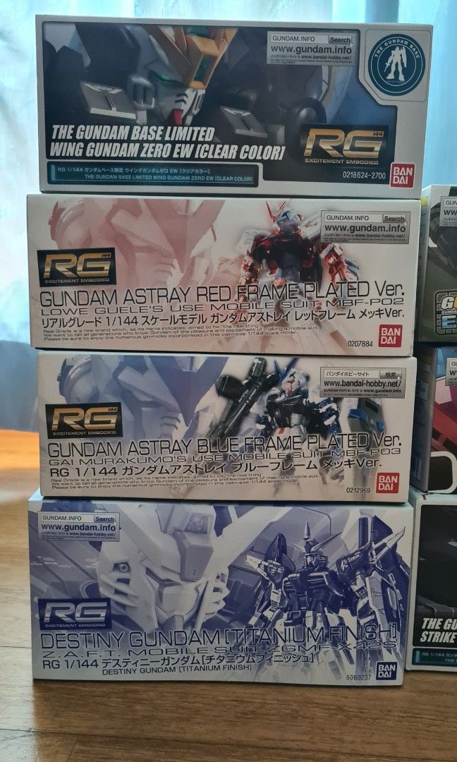 RG Gundams/Gunpla, Hobbies & Toys, Toys & Games on Carousell