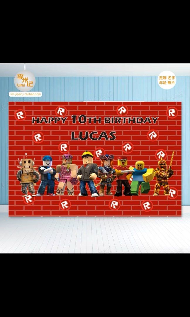 Roblox Backdrop, Hobbies & Toys, Occasions & Party Supplies on Carousell
