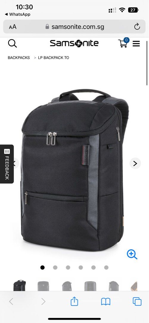 Samsonite Marcus Eco, Men's Fashion, Bags, Backpacks on Carousell