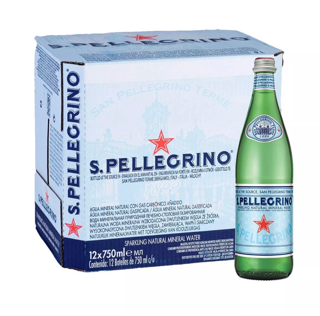 San Pellegrino Sparkling Water 750ml x 12, Food & Drinks, Beverages on Carousell