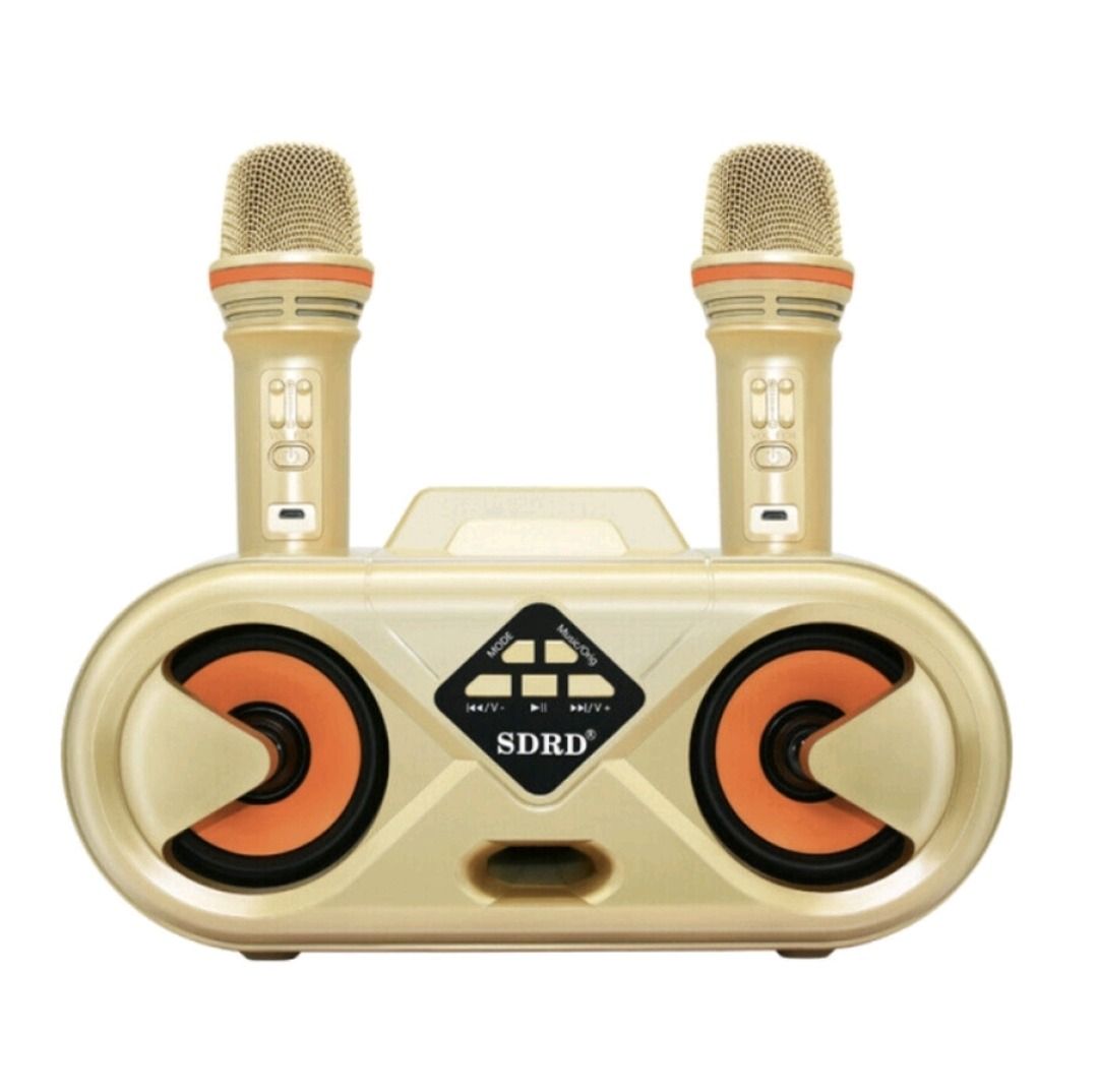 SDRD Karaoke System SD-306 PLUS SD-306 & SD-303 Dual Bluetooth Wireless Microphones Karaoke Set ...
