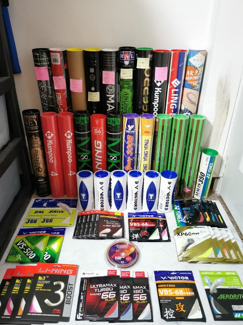 Sealion RSL Kumpoo YangYang Badminton Victor Yonex Shuttlecocks Li Ning Protech Yonex Victor ...