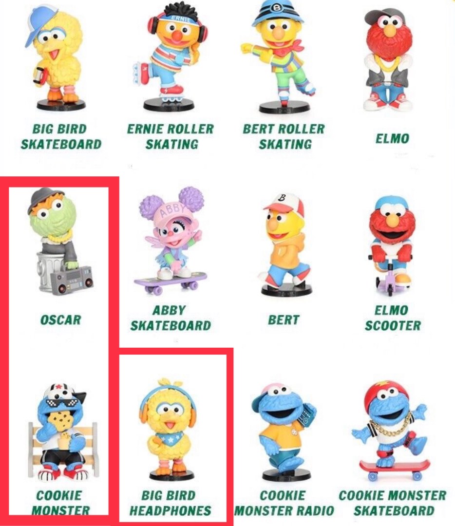 Sesame Street - Popmart, Hobbies & Toys, Toys & Games on Carousell