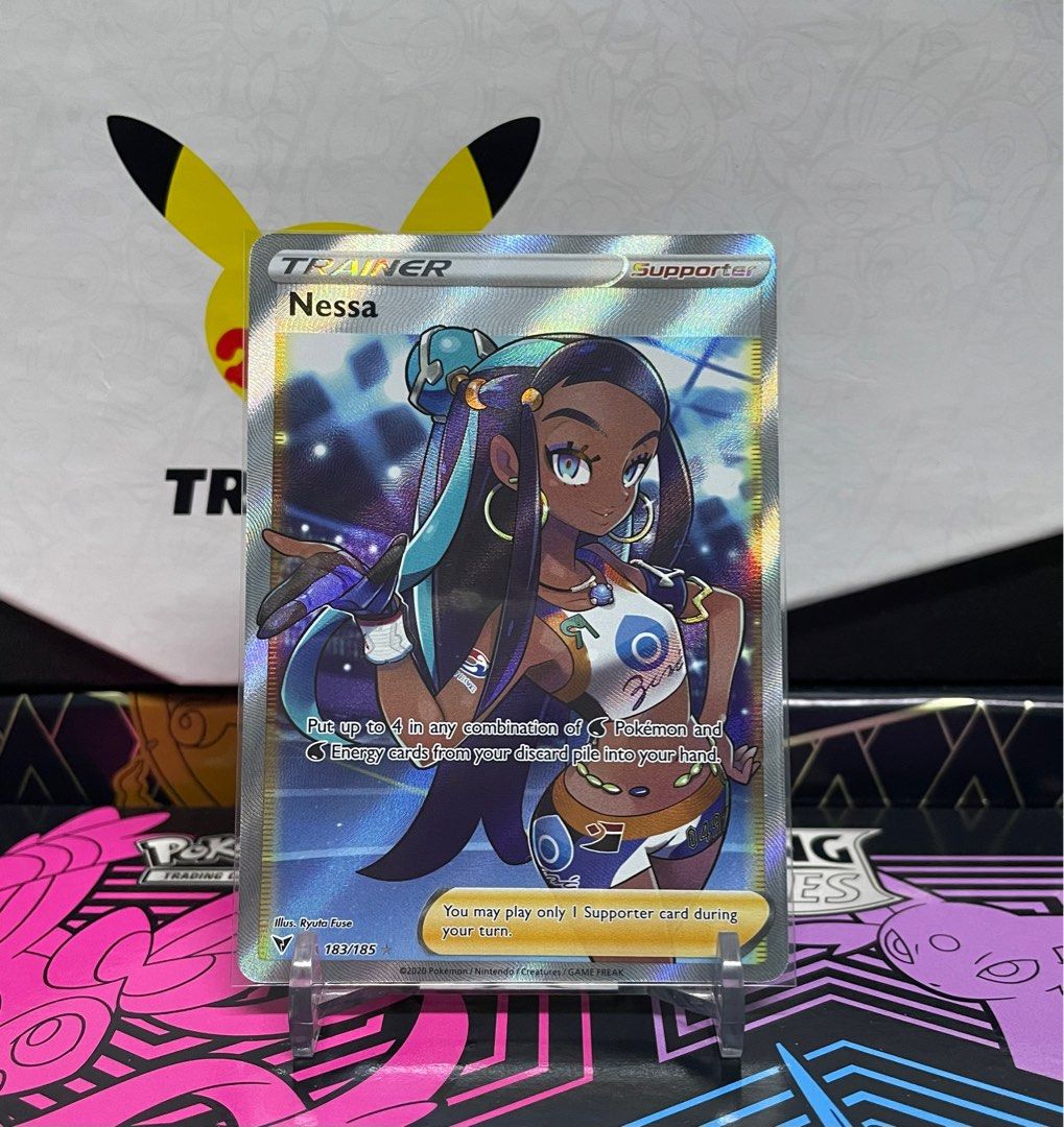 (Set) Pokemon TCG nessa lady ditto trainer rainbow shiny, Vivid voltage ...