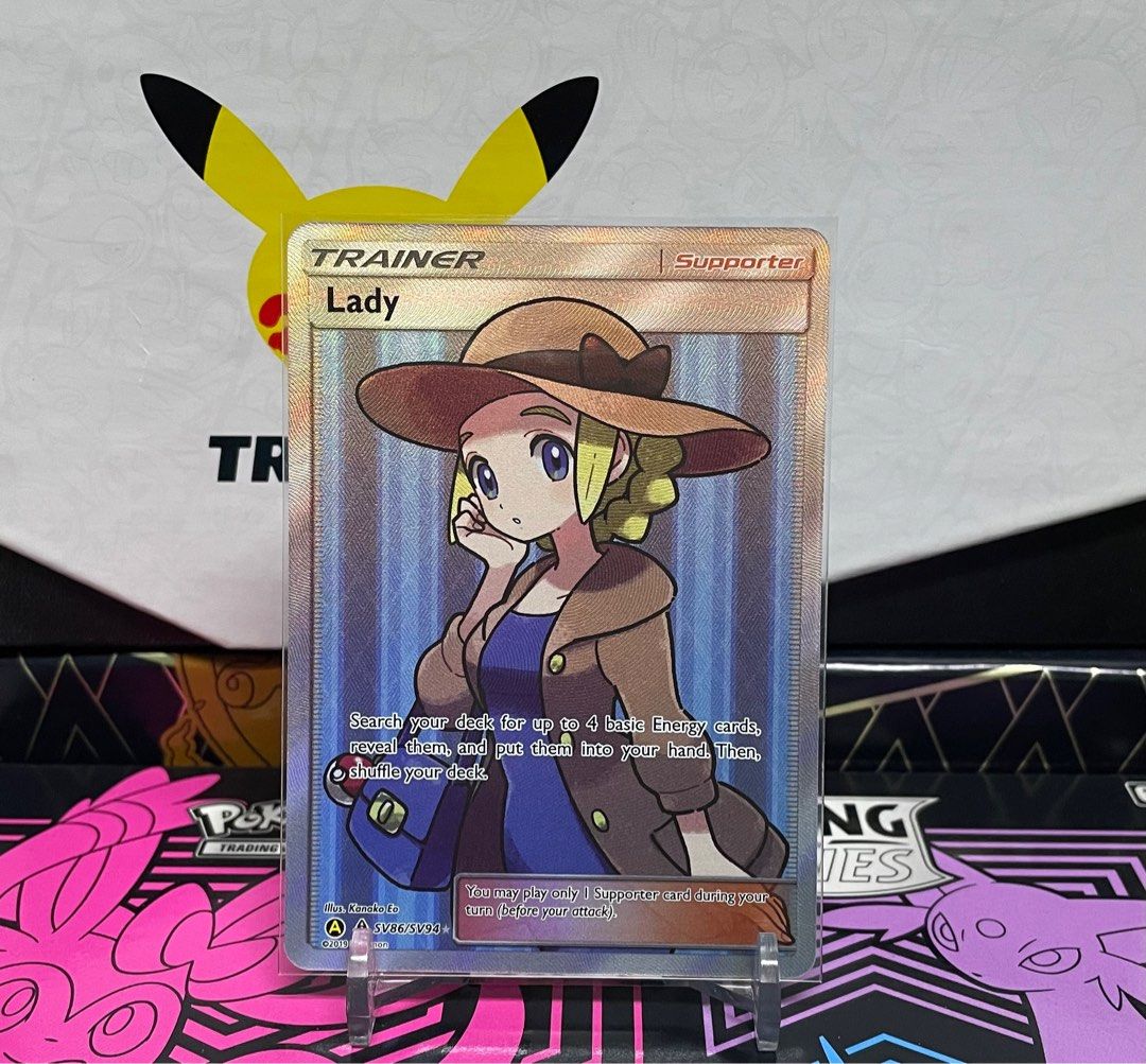 (Set) Pokemon TCG nessa lady ditto trainer rainbow shiny, Vivid voltage ...