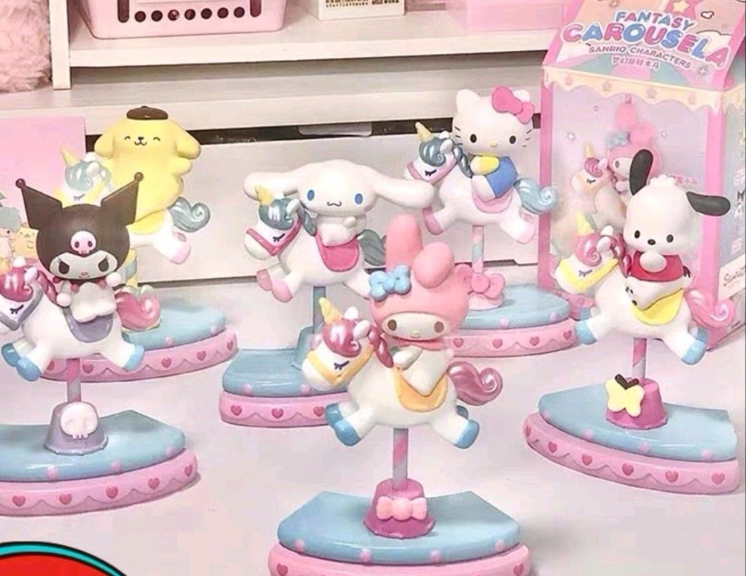 Sg Instock Sanrio Blind Box Carousel Cute Blind Box, Hobbies & Toys ...