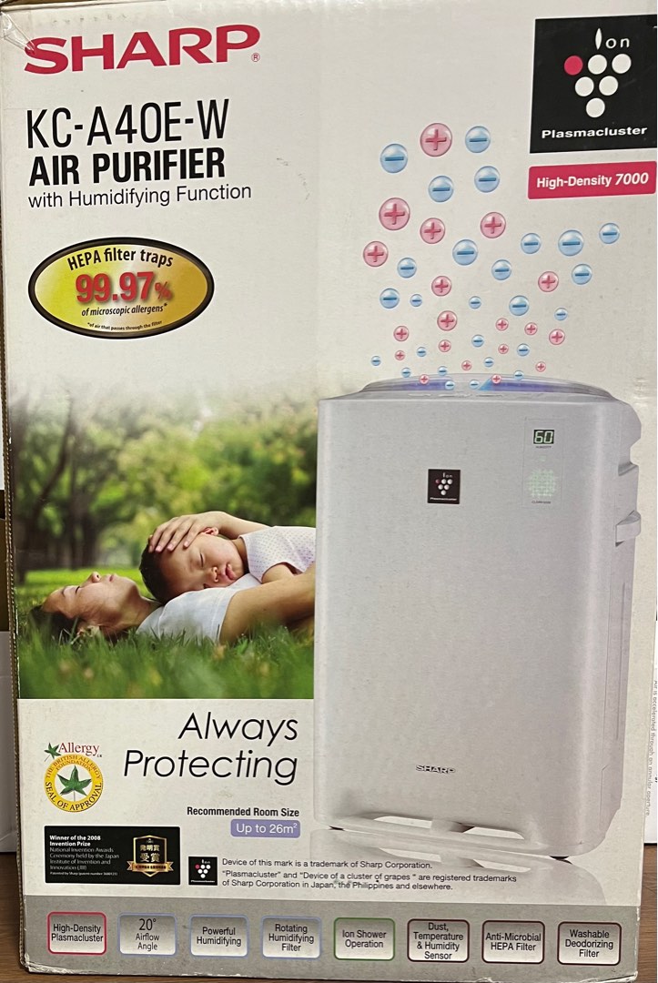 Sharp Air Purifier with Humidifier and Ionizer, TV & Home Appliances ...