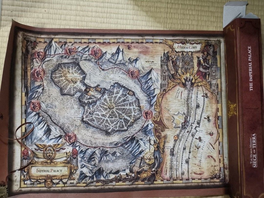 Warhammer 40k Siege of Terra Imperial Palace map, Hobbies & Toys ...