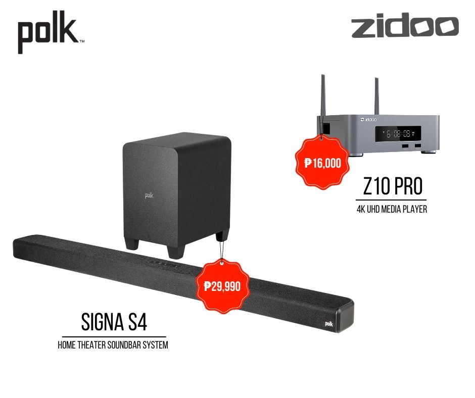 Signa S4 Home Theater Sound bar w/ Zidoo Z10 Pro Media Player, Audio ...