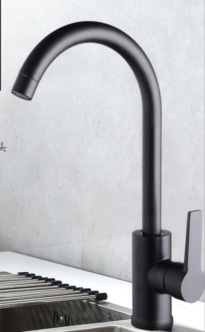 Single Cold Tap | Black Titanium Kitchen Tap Faucet | 360 Degrees ... Single Cold Tap | Black Titanium Kitchen Tap Faucet | 360 Degrees ...