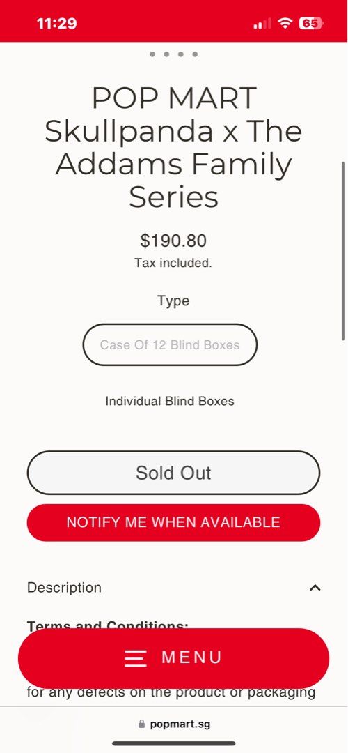 Skullpanda - Addams Family sealed full box, Hobbies & Toys, Toys ...