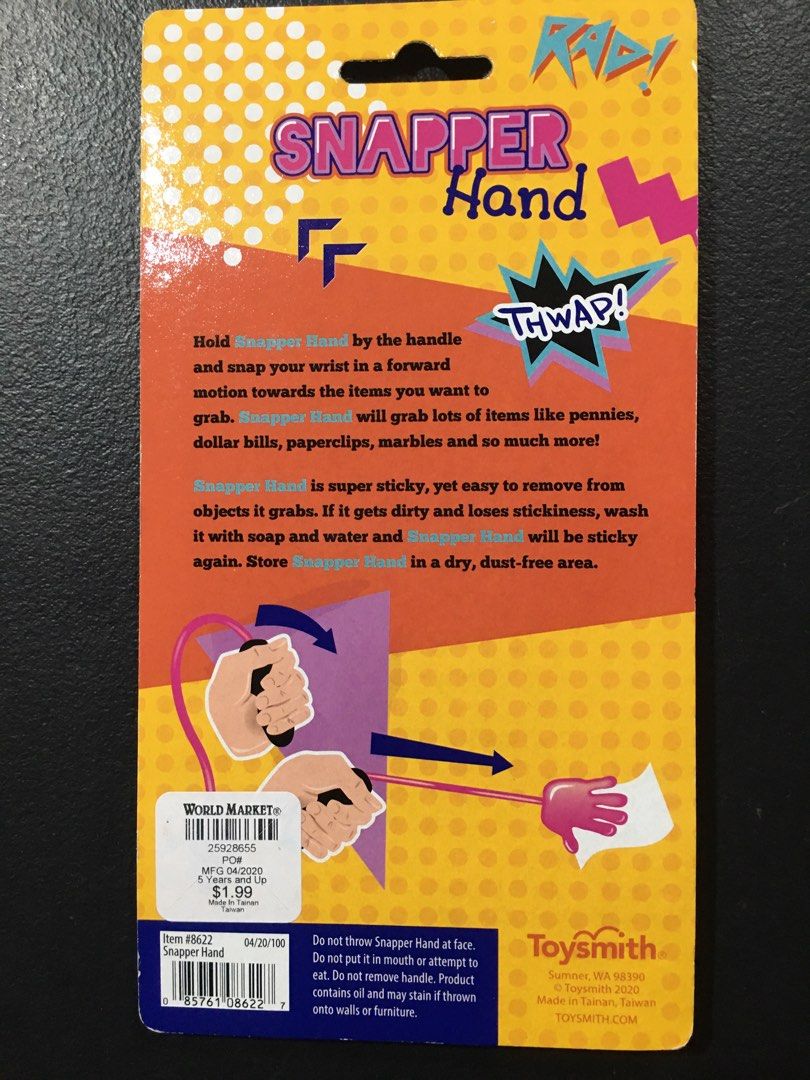 Snapper Hand - Pink, Hobbies & Toys, Toys & Games on Carousell