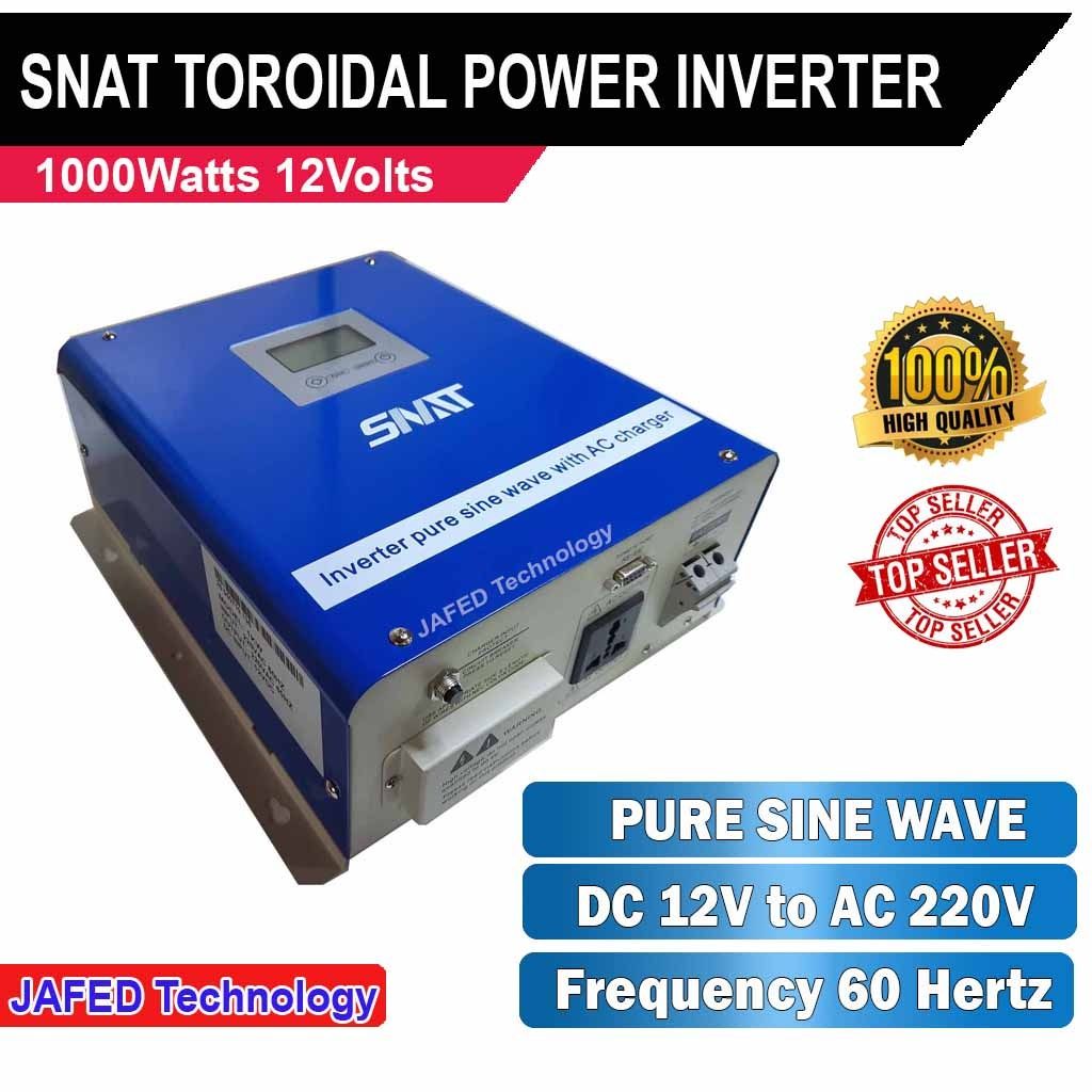 SNAT 1kw 12/24v Offgrid Pure Sine Wave Toroidal Power Inverter ...