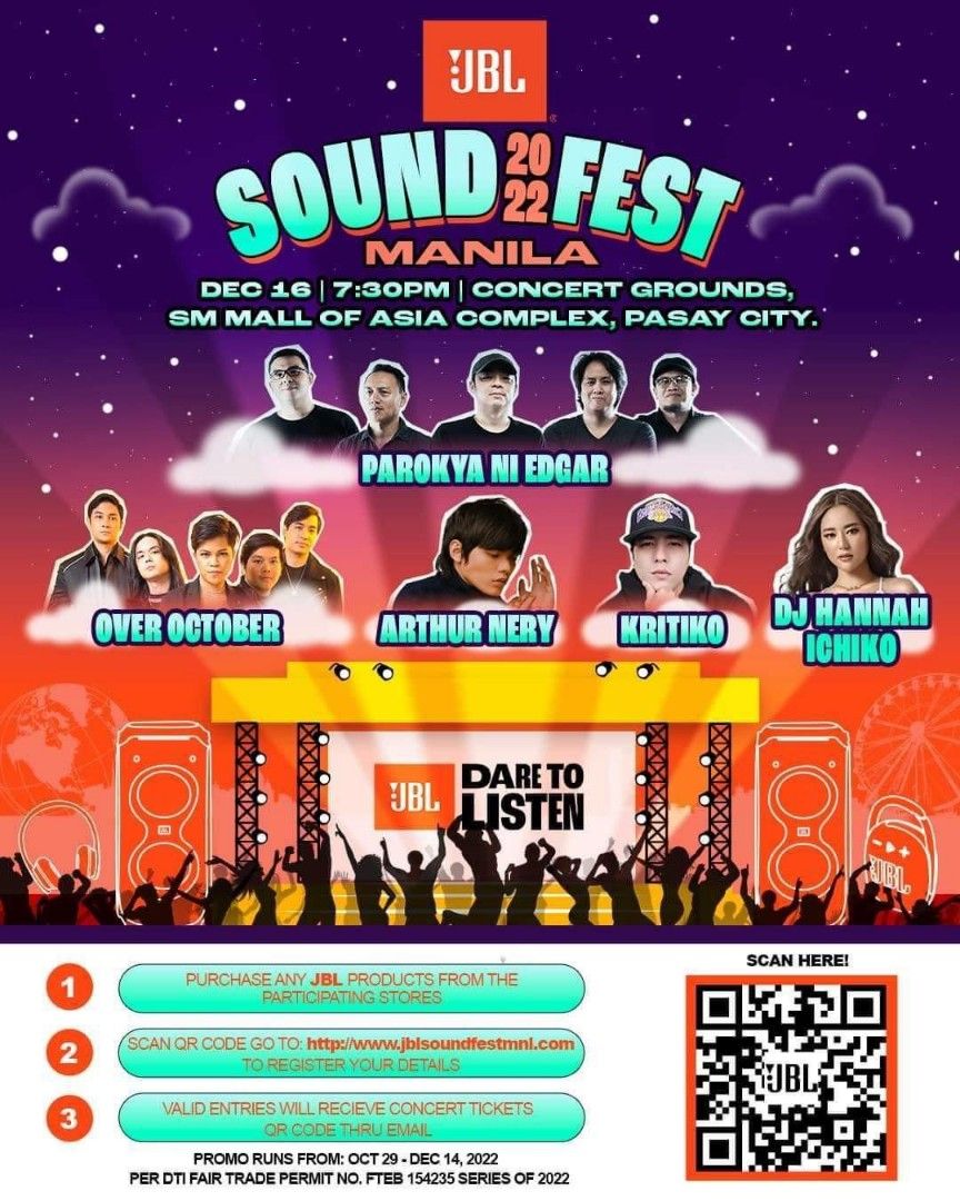 Sound Fest manila Tickets, Tickets & Vouchers, Event Tickets on Carousell