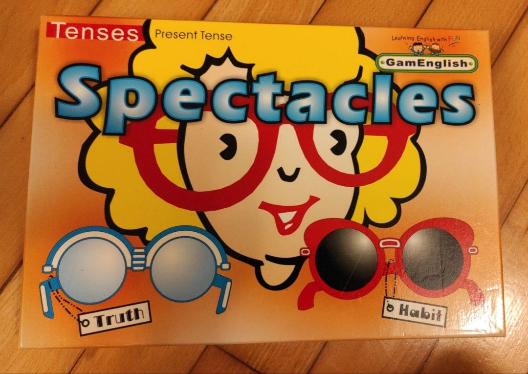 Spectacles - English grammar game (Present tense) 英文文法遊戲, 興趣及遊戲, 玩具 ...