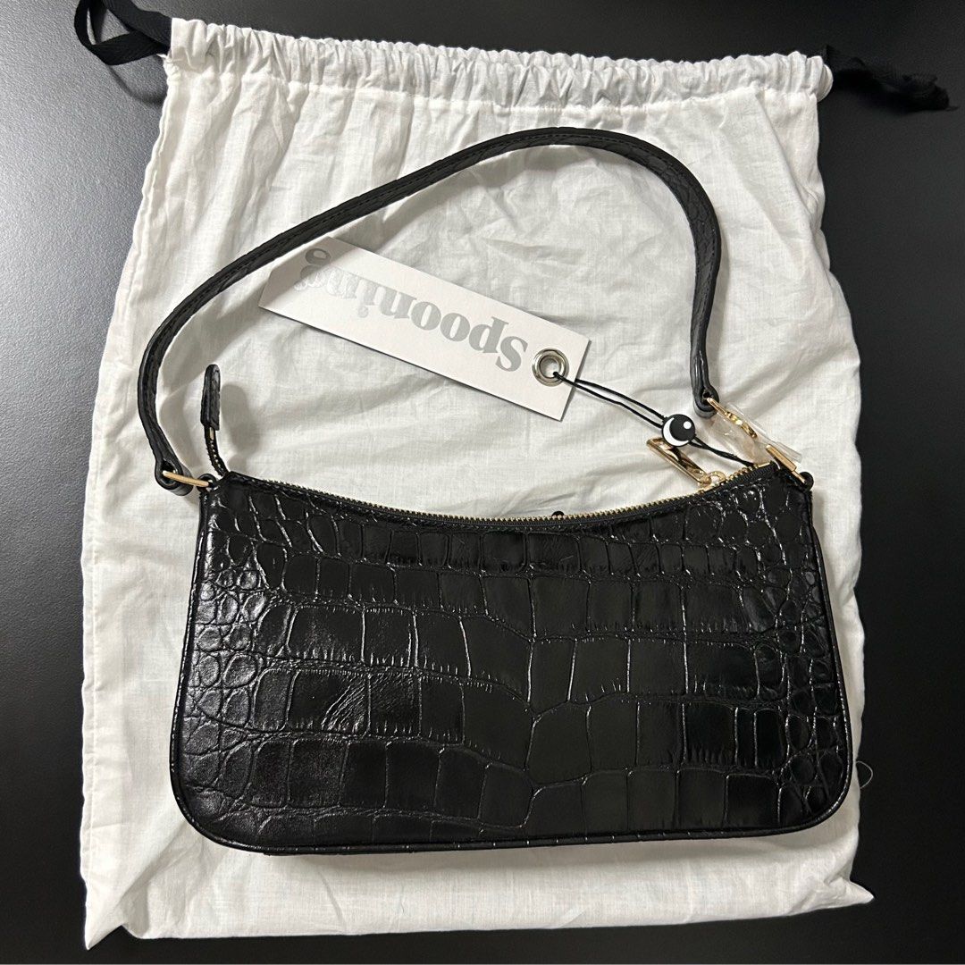 Spooning black shoulder bag from Korea, Women's Fashion, Bags & Wallets ...