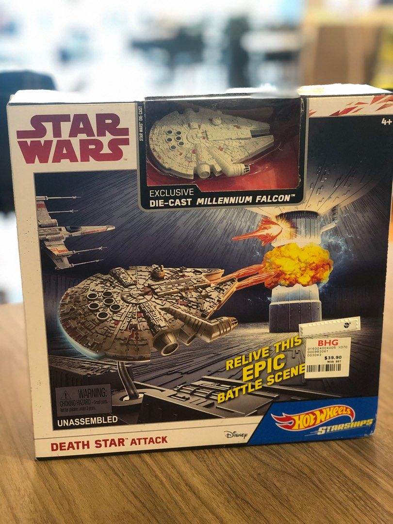 Star Wars - Death Star Attack - Millennium Falcon - Hotwheels, Hobbies ...