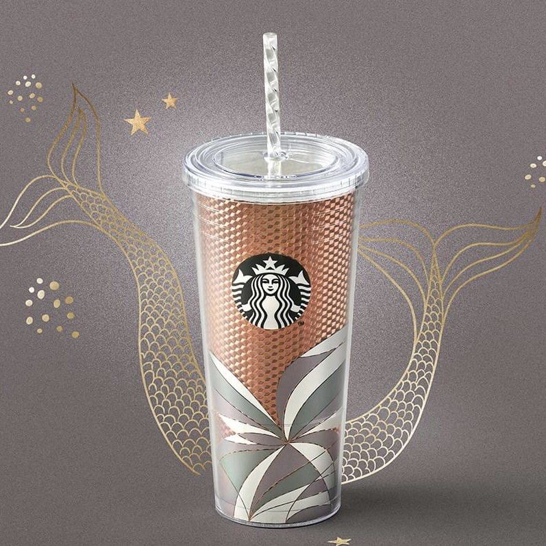 Starbucks 2023 Traditions Gold Cold Cup Tumbler With Straw (Limited Edition Collectible ...