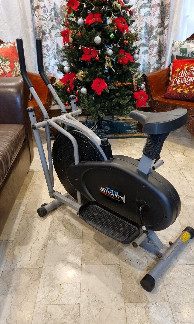 Stationary and elliptical bike, Sports Equipment, Exercise & Fitness ...