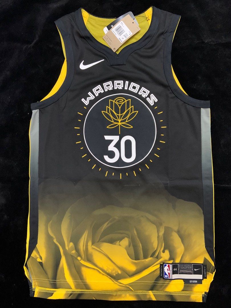 Stephen Curry City Edition Authentic Jersey M (44), 男裝, 運動服裝 - Carousell
