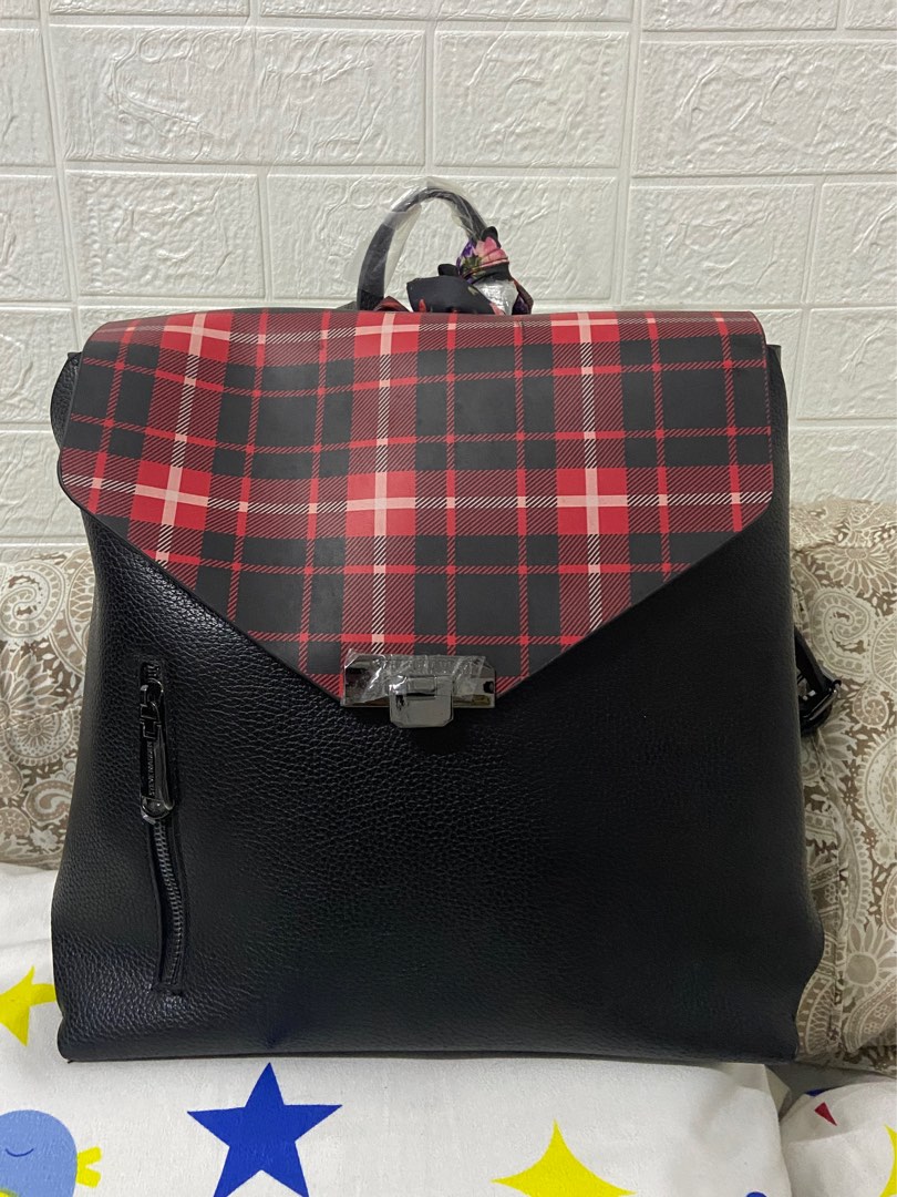 Steve Madden Madison Plaid Backpack (Designer, Authentic), Women's ...
