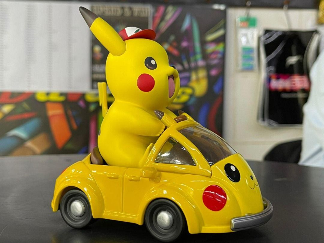 Sun Studio - Pikachu Driving Car, Hobbies & Toys, Toys & Games on Carousell