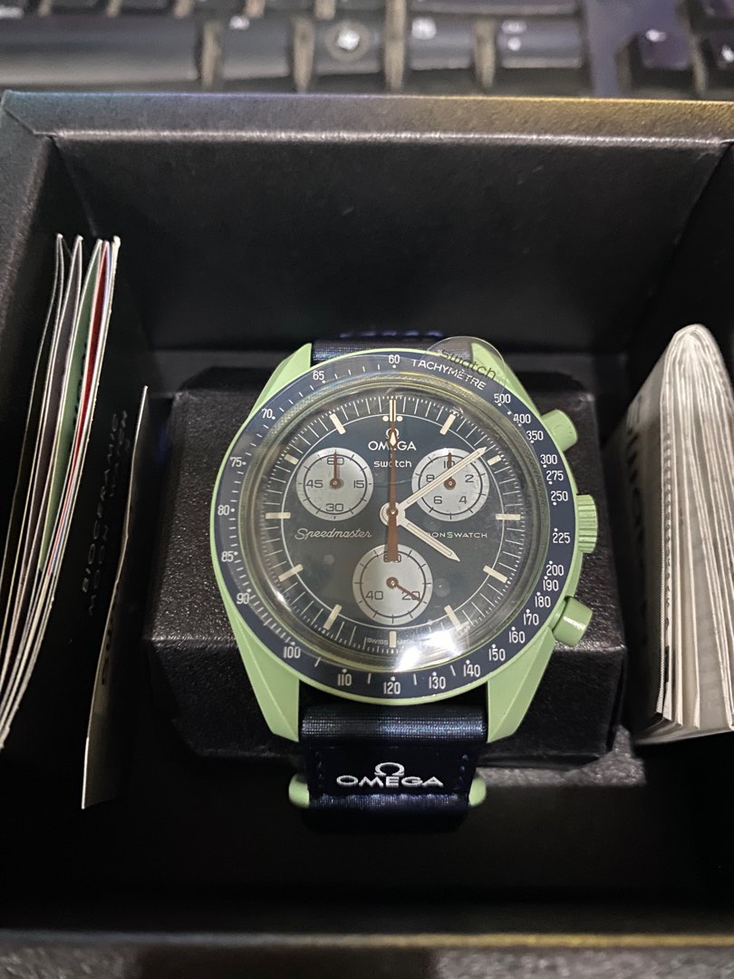 Swatch x Omega Earth, Men's Fashion, Watches & Accessories, Watches on ...
