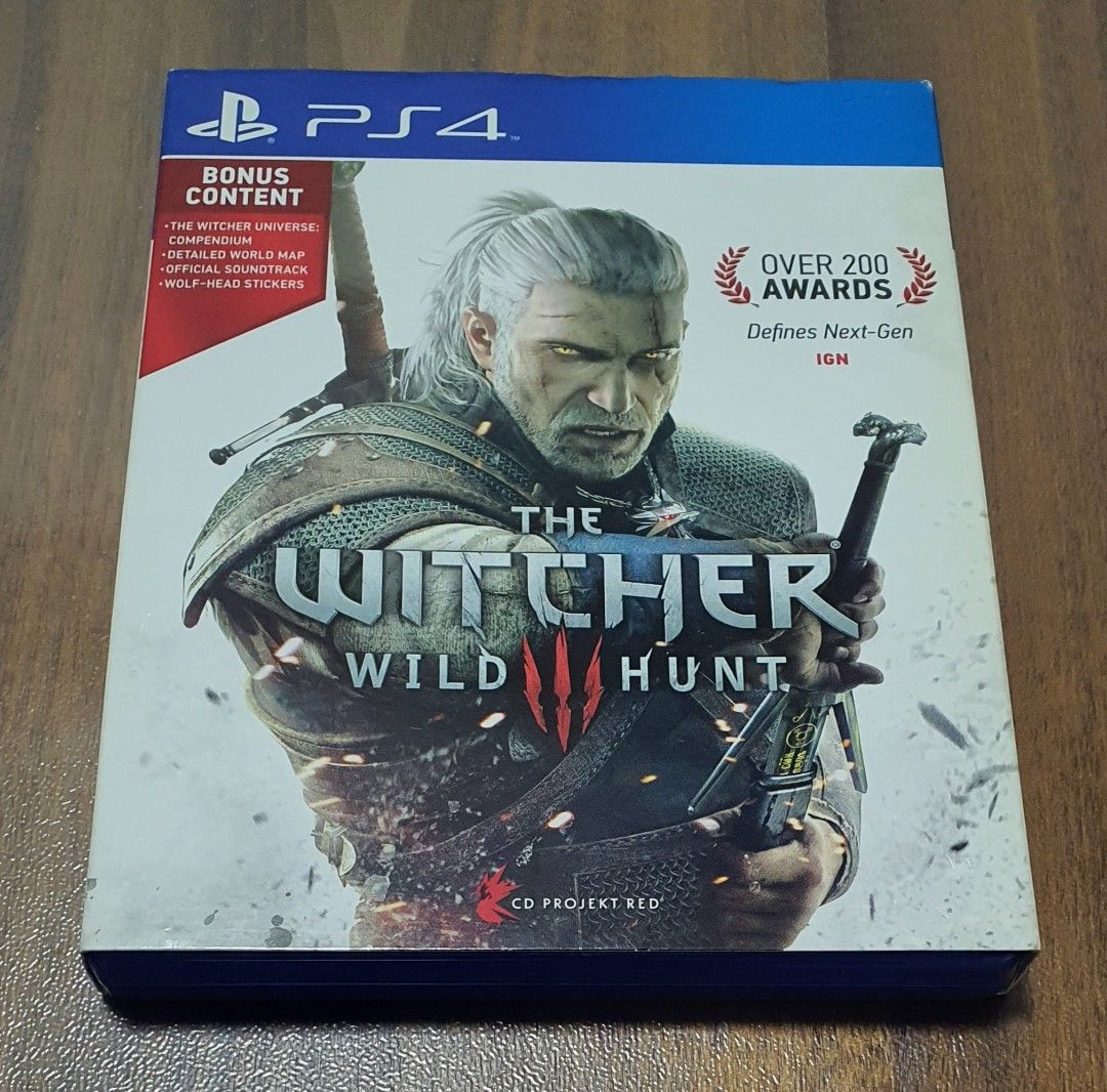 The Witcher 3 Wild Hunt PS4 + Bonus Content, Video Gaming, Video Games ...