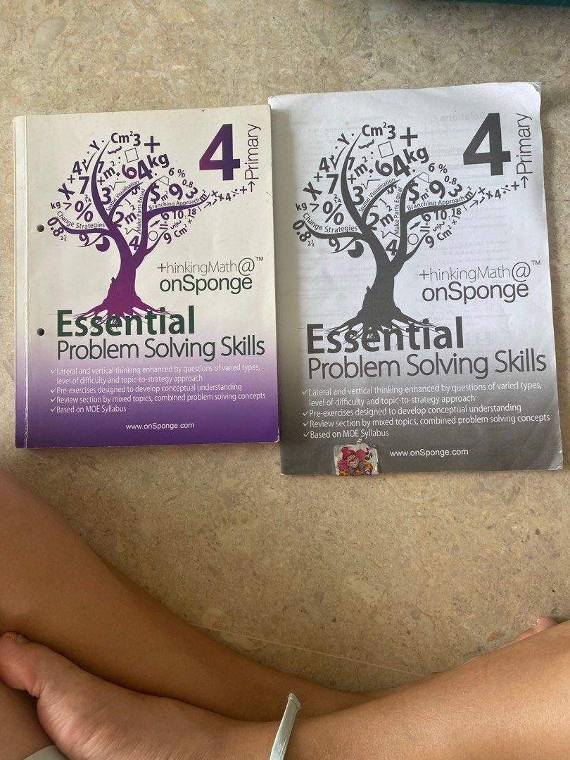 Thinking Math @ onSponge Essential Problem Solving Skills Primary 4 (P4), Hobbies & Toys, Books ...