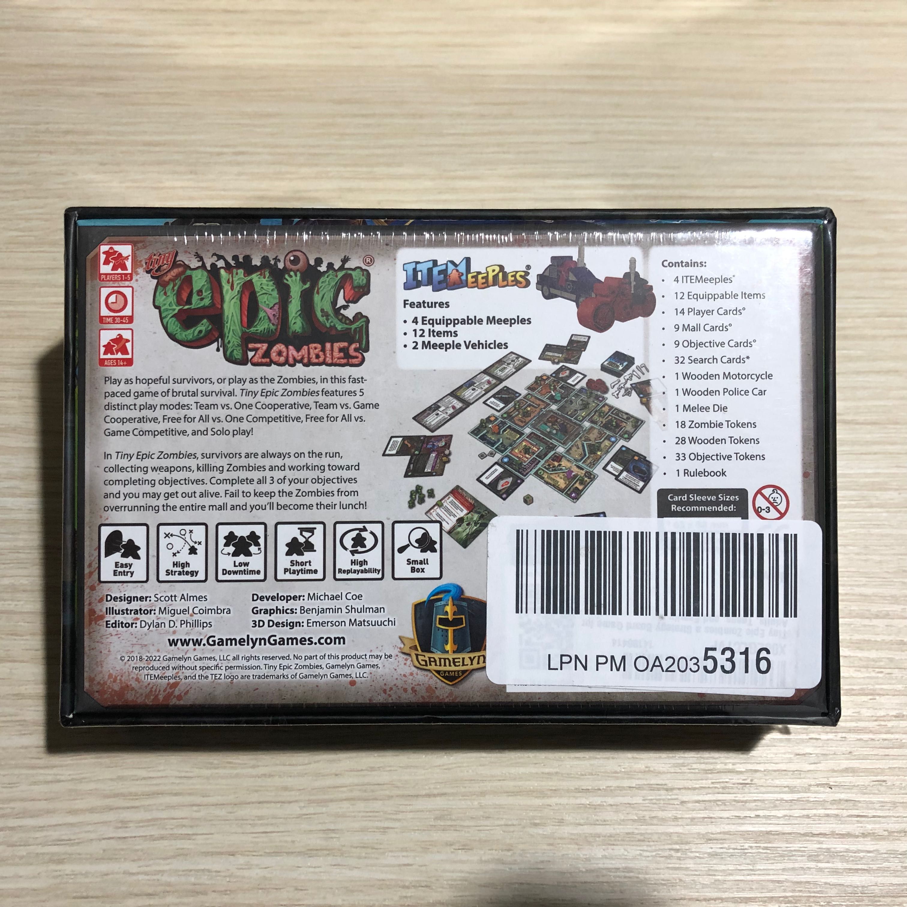 Tiny Epic Zombies 小小史詩喪屍, 興趣及遊戲, 玩具 & 遊戲類 - Carousell