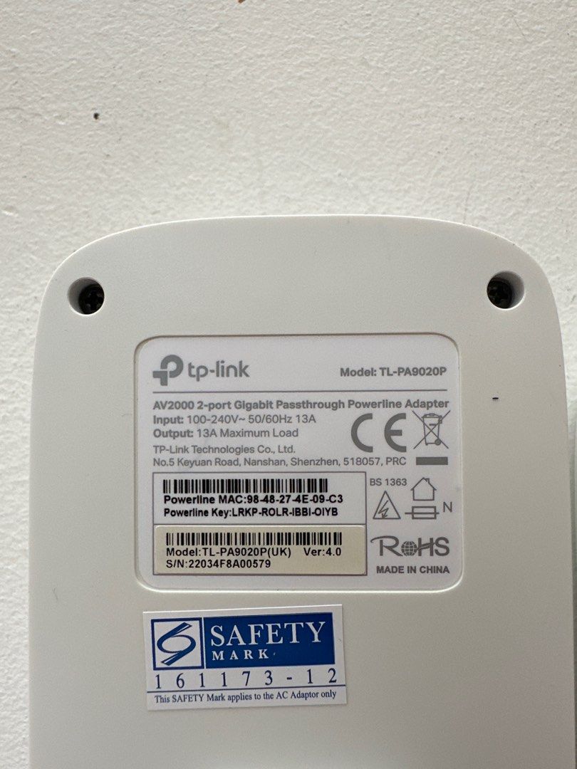 Tp Link Power Line Adapter Av Computers Tech Parts Accessories Networking On Carousell