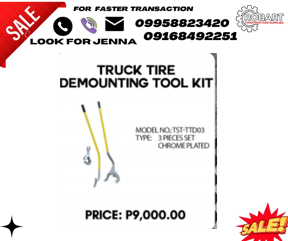 TRUCK TIRE DEMOUNTING TOOL KIT 3PCS SET, Commercial & Industrial ...