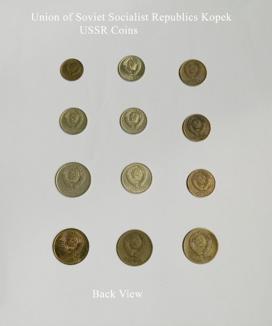 Union of Soviet Socialist Republics ( USSR Authentic Coins - Kopeks ) 1 ...