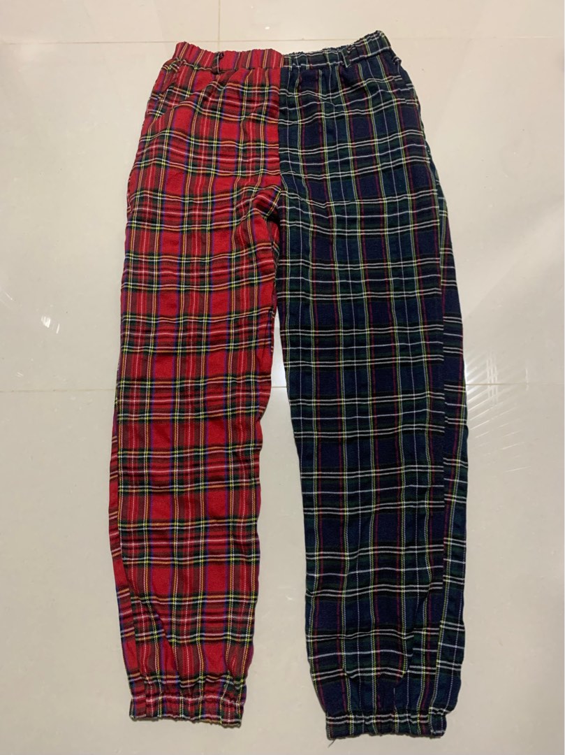 Unisex duo colour sweatpants, Women's Fashion, Bottoms, Other Bottoms ...