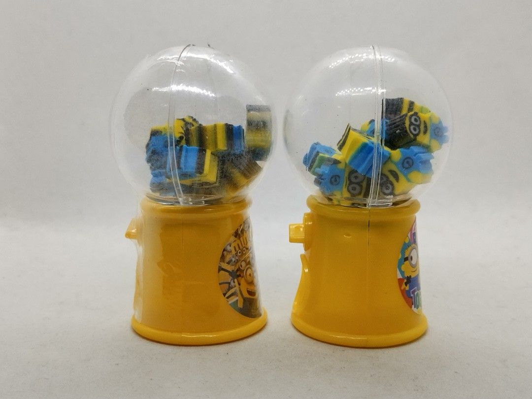 Universal Studios - Minions - Mini Gumball Machine Eraser (Set of 2 ...