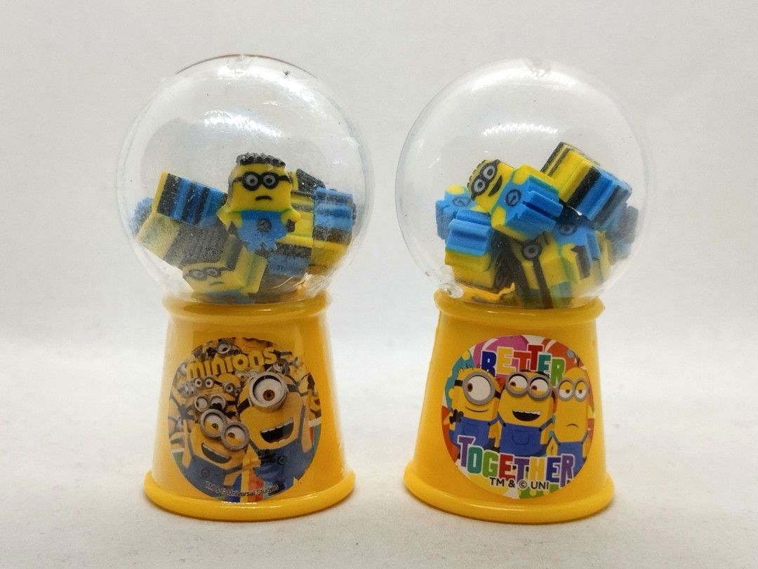 Universal Studios - Minions - Mini Gumball Machine Eraser (Set of 2 ...