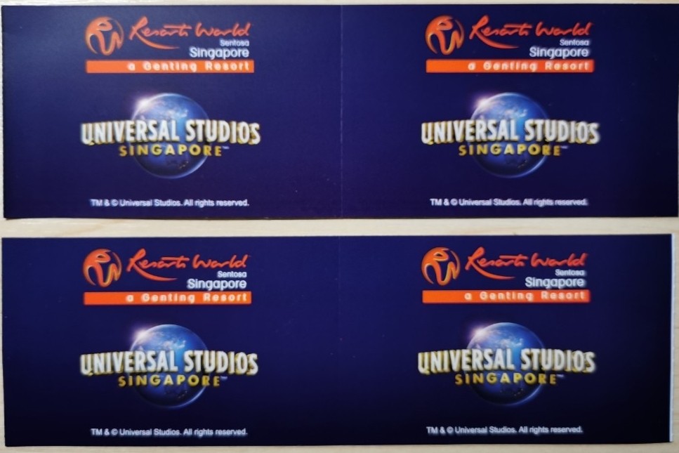 Universal Studios Singapore - 2x 1 - Day USS Ticket ( adult ) - 2x $ 5 ...