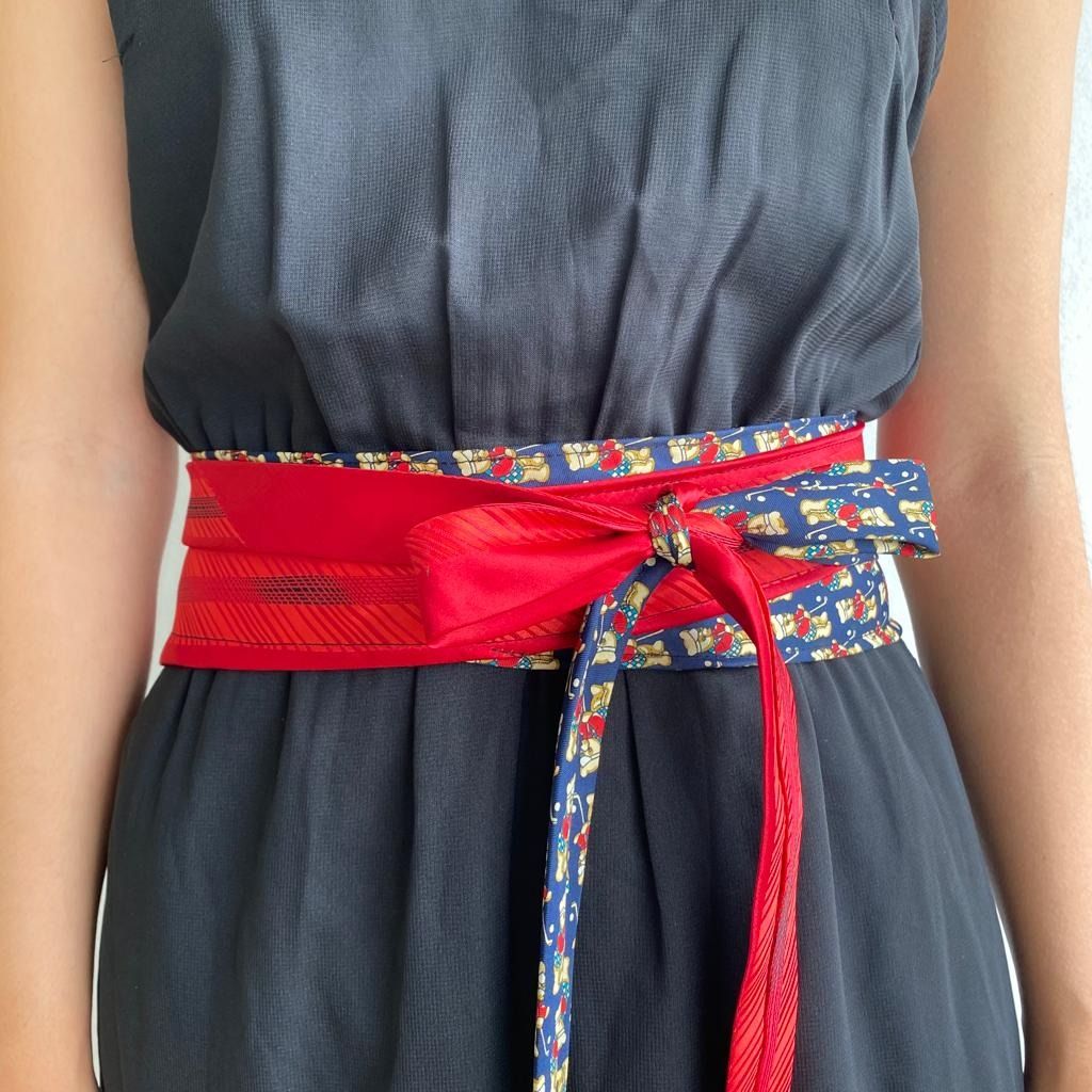 Upcycled obi belts from neckties, Women's Fashion, Watches ...