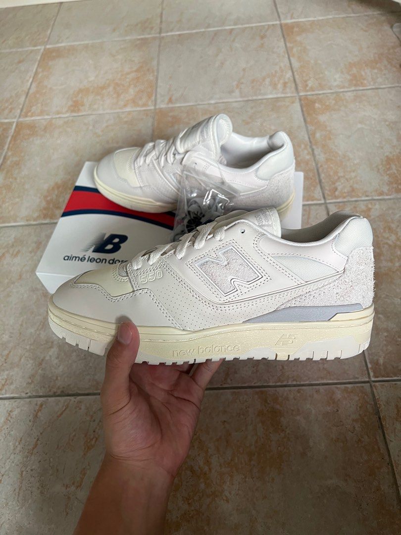 [US8] Aime Leon Dore x New Balance 550 White, Men's Fashion, Footwear ...