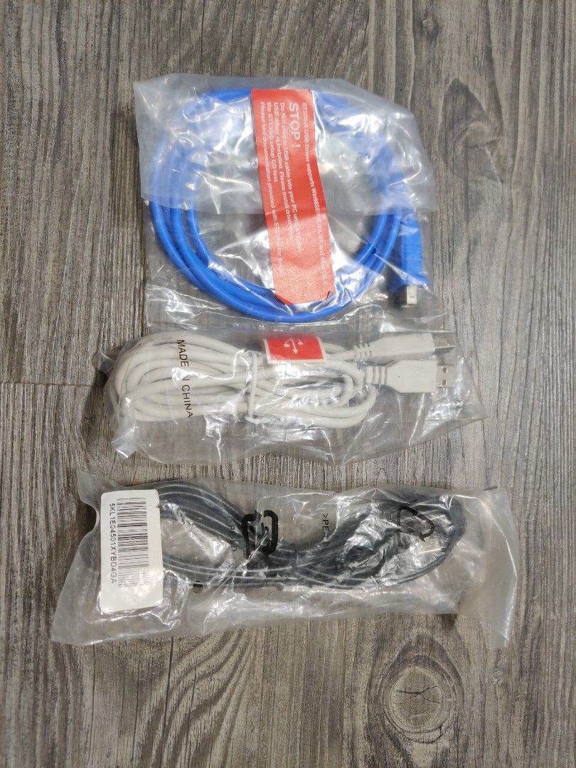 USB type A to USB type B printer cables, Computers & Tech, Parts ...