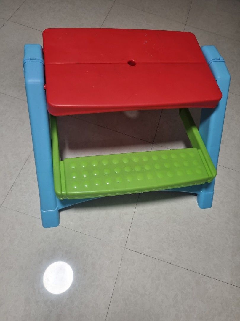 Used children table with bench, Babies & Kids, Baby Nursery & Kids ...