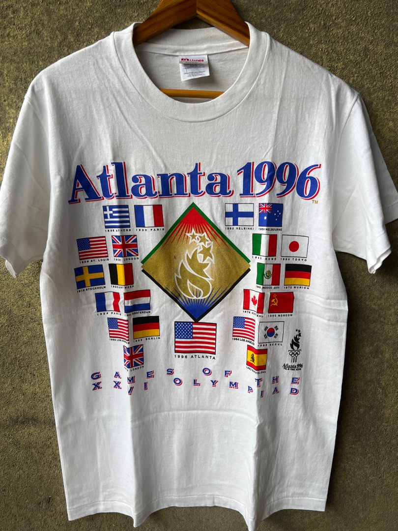 VINTAGE ATLANTA 1996, Men's Fashion, Tops & Sets, Tshirts & Polo Shirts ...