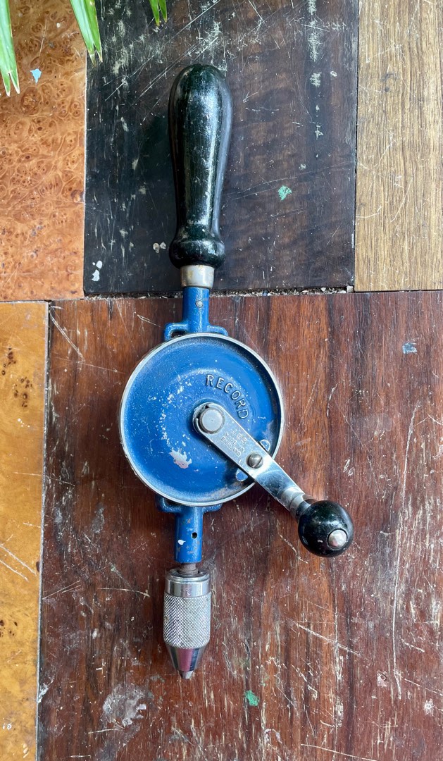 Vintage English " RECORD " Brand Hand Drill Machine, Hobbies & Toys ...
