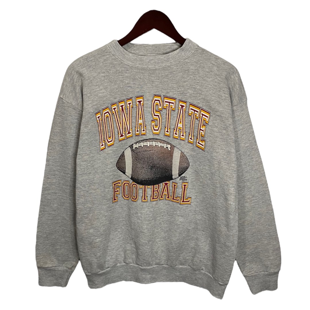 Vintage Iowa State University Football Team Crewneck, Men's Fashion ...