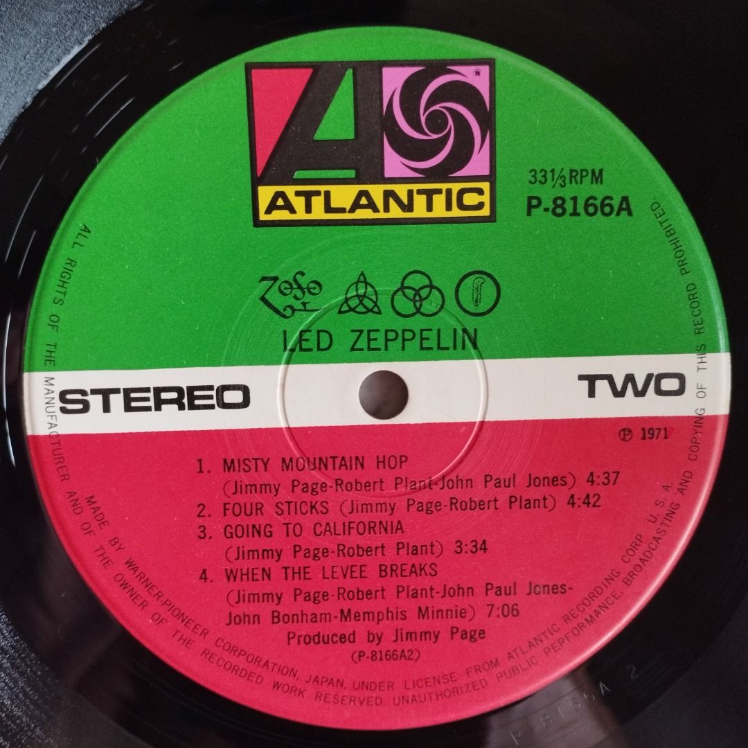vinyl-lp-led-zeppelin-iv-untitled-fourth-4th-album-japan-original