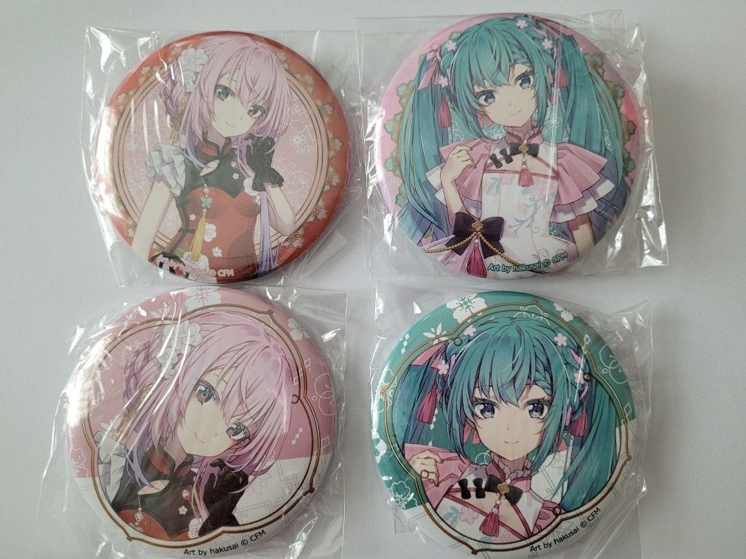 Vocaloid Hatsune Miku Piapro Big Badges, Hobbies & Toys, Memorabilia ...