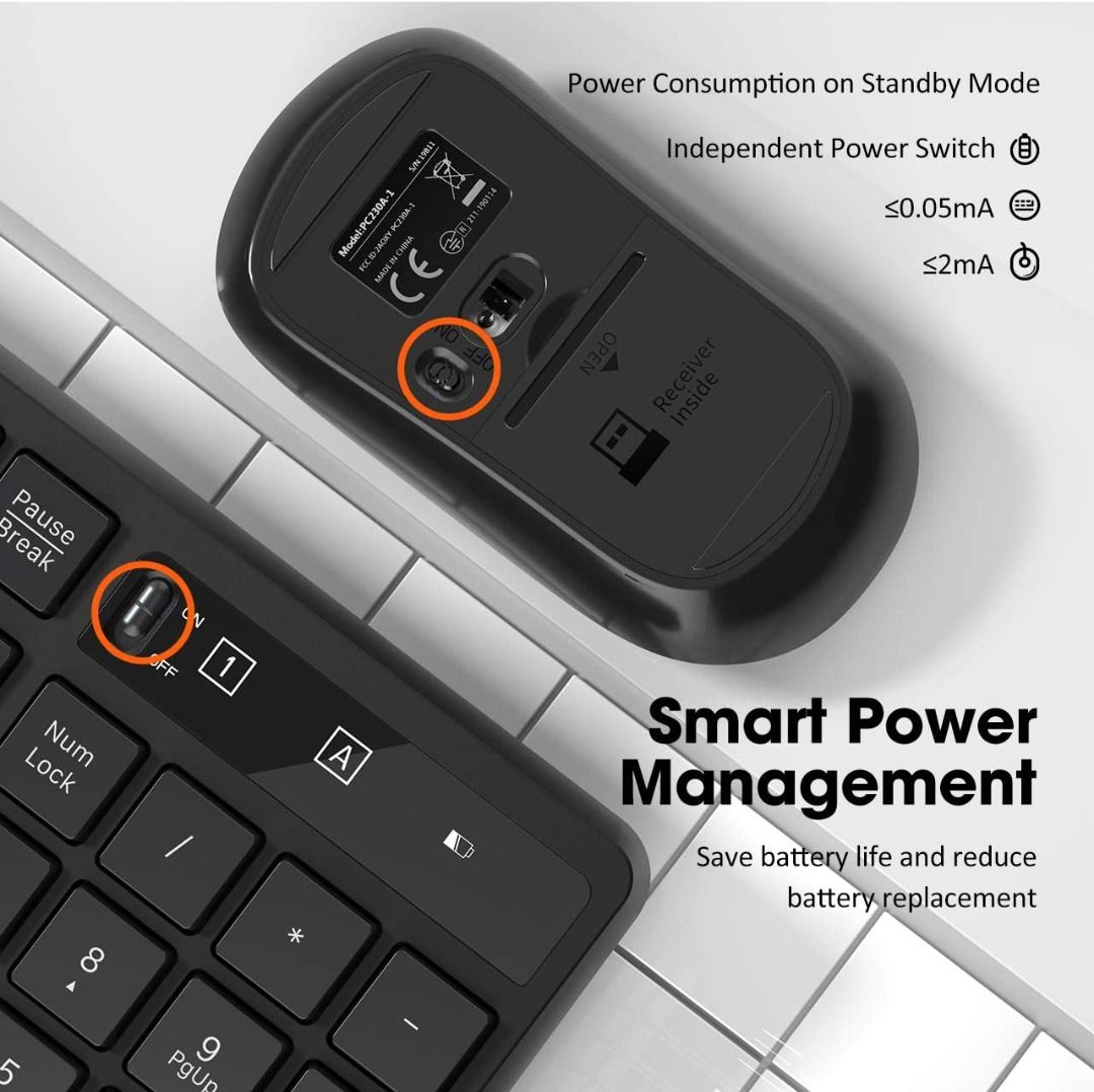 Wireless Keyboard And Mouse Set Uk Ponvit Wireless Keyboard Ergonomic Full Size Design And Quiet