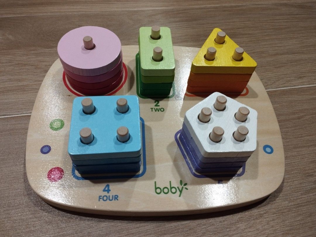 Wooden Fraction Sorter Toy, Babies & Kids, Infant Playtime on Carousell