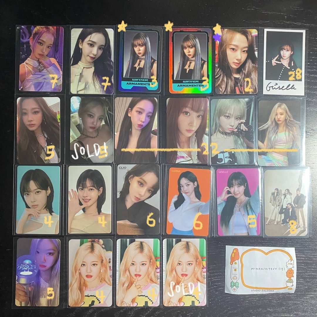 [wts] aespa photocards pc clearance, Hobbies & Toys, Memorabilia ...